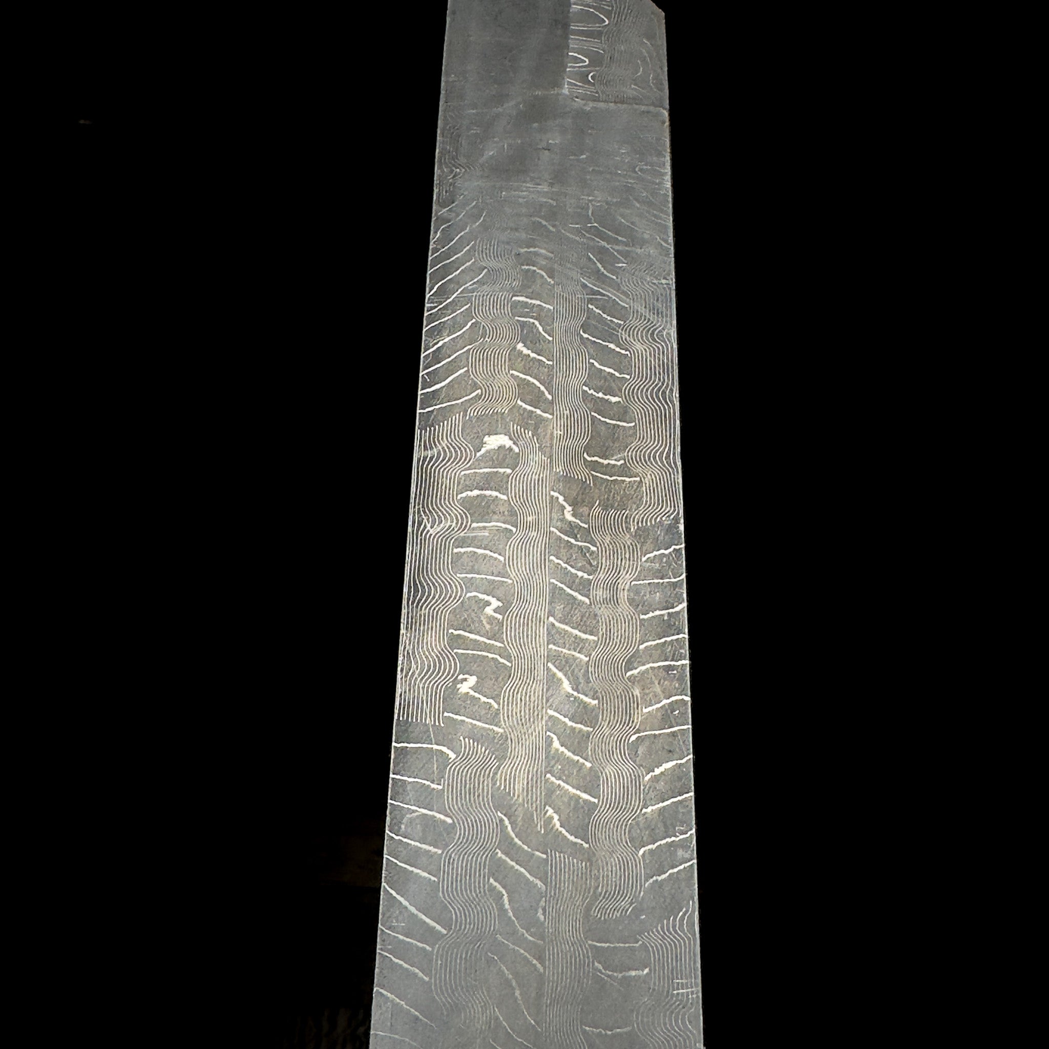 Static Wave Pattern Damascus Steel | AEB-L & 302 Stainless – Vegas Forge