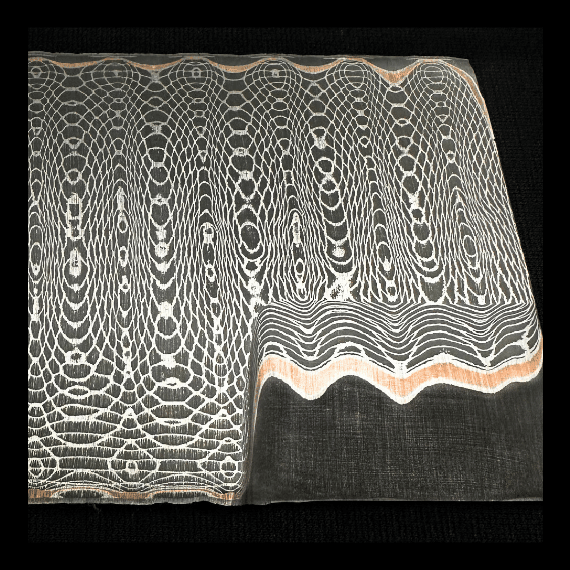 Spirograph Copper San Mai Damascus Billet – Vegas Forge