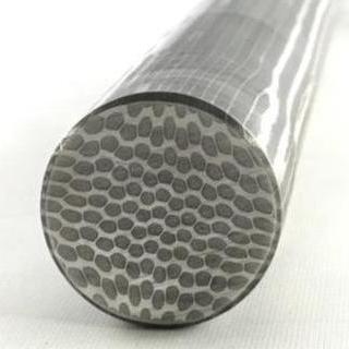 Honeycomb Damascus Rod – 400+ Layer Stainless Steel | Vegas Forge