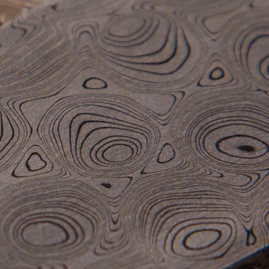 Typhoon Patterned Stainless Damascus Steel Billet | Vegas Forge